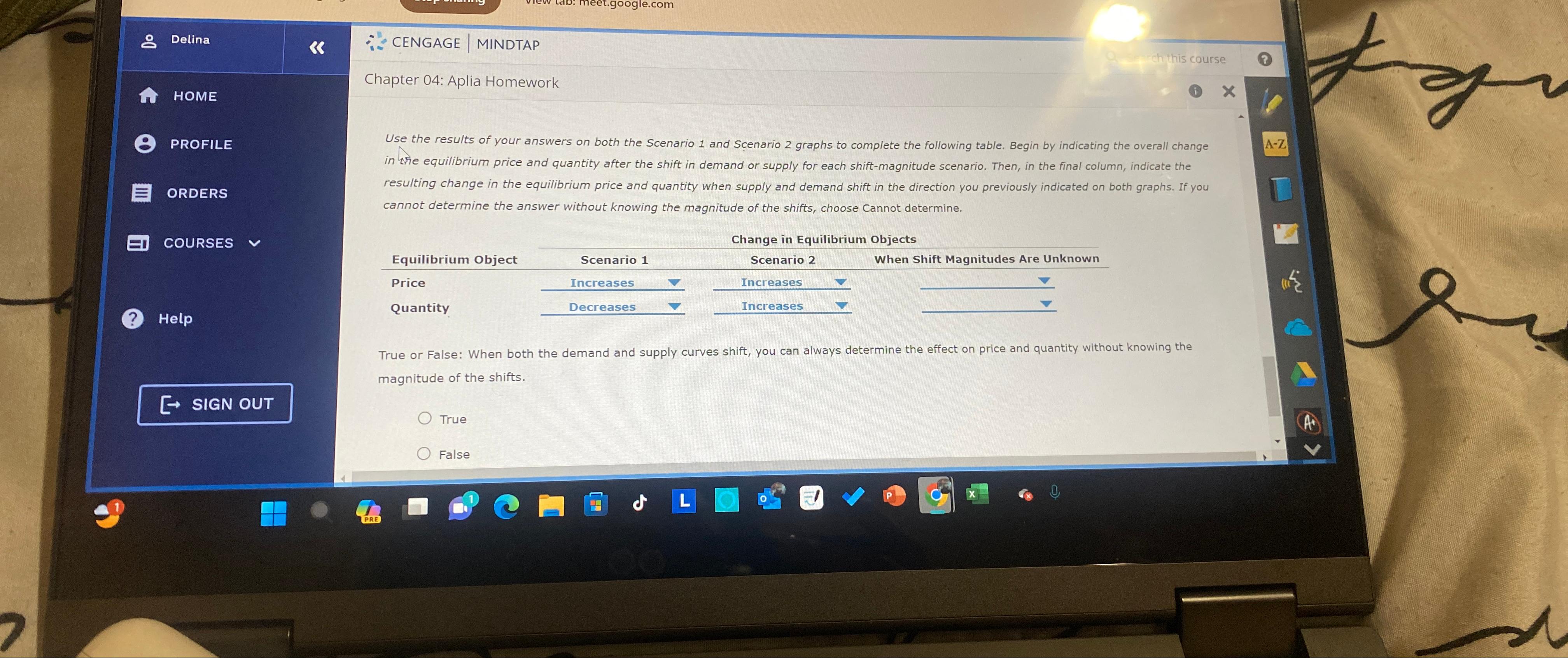 Solved Use the results of your answers on both the Scenario | Chegg.com