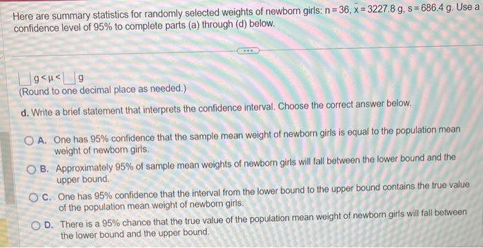 Solved Here are summary statistics for randomly selected | Chegg.com