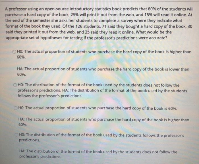 Solved A professor using an open-source introductory | Chegg.com