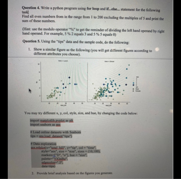 Solved Question 4. Write a python program using for loop and | Chegg.com