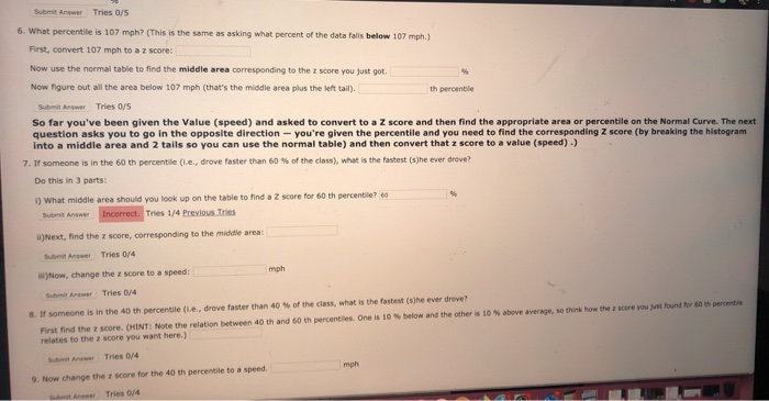 STANDARD NORMAL TABLE Area Height Percent (perc ) | Chegg.com