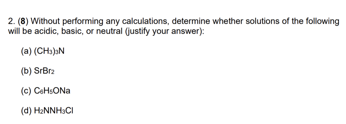 Solved 2. (8) Without performing any calculations, determine | Chegg.com