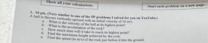 Solved 1. 10 pts. (Very similar to one of the SP problems I | Chegg.com Solved 1. 10 pts. (Very similar to one of the SP problems I | Chegg.com