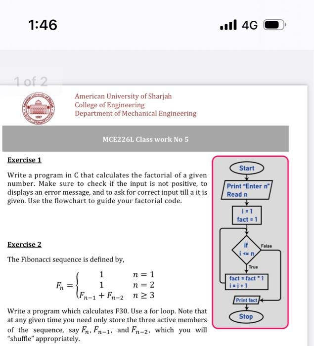Solved American University of Sharjah College of Engineering | Chegg.com