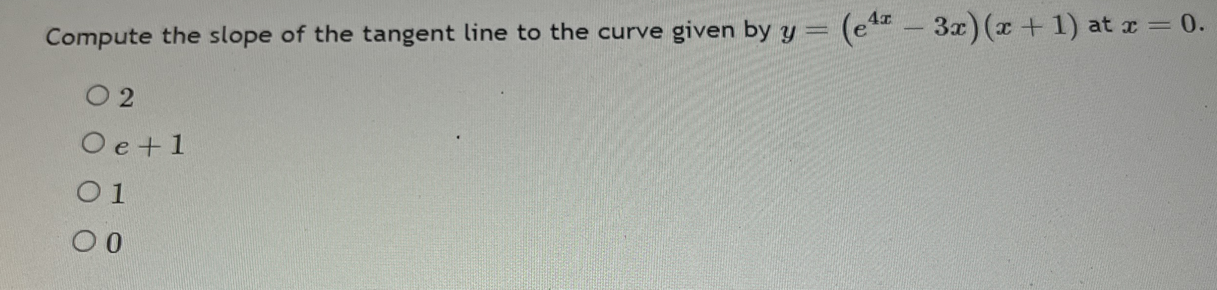 Solved Compute the slope of the tangent line to the curve | Chegg.com