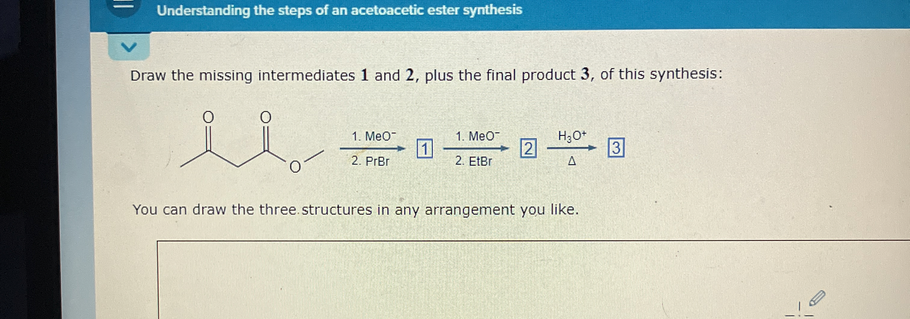 Solved Understanding the steps of an acetoacetic ester | Chegg.com