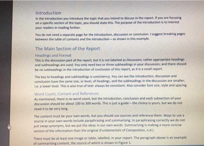 Report Part 2 Assignment Requirements Prepare a | Chegg.com