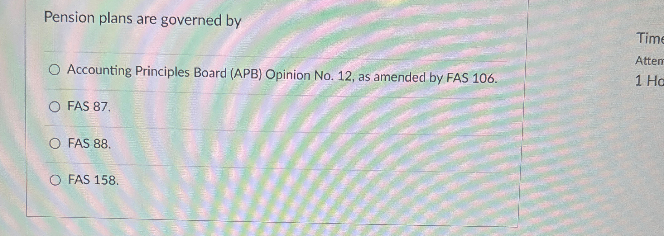 Solved Pension plans are governed byAccounting Principles | Chegg.com