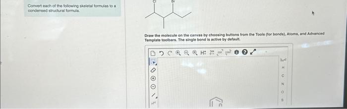 Solved Convert each of the following skeletal formulas to a | Chegg.com