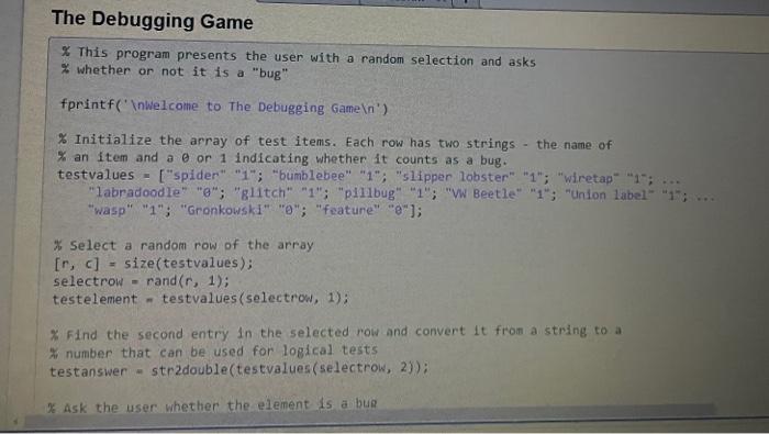 Introduction to Debugging Very often, the first time | Chegg.com