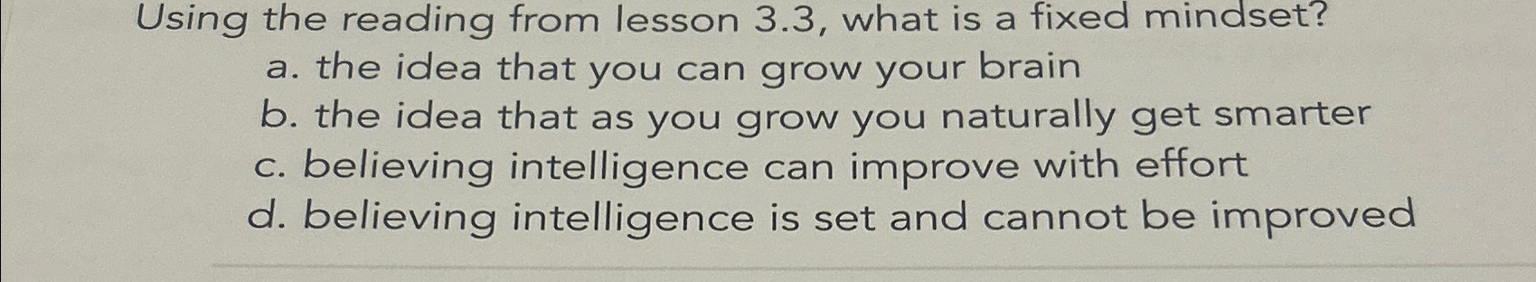 Solved Using the reading from lesson 3.3, ﻿what is a fixed | Chegg.com