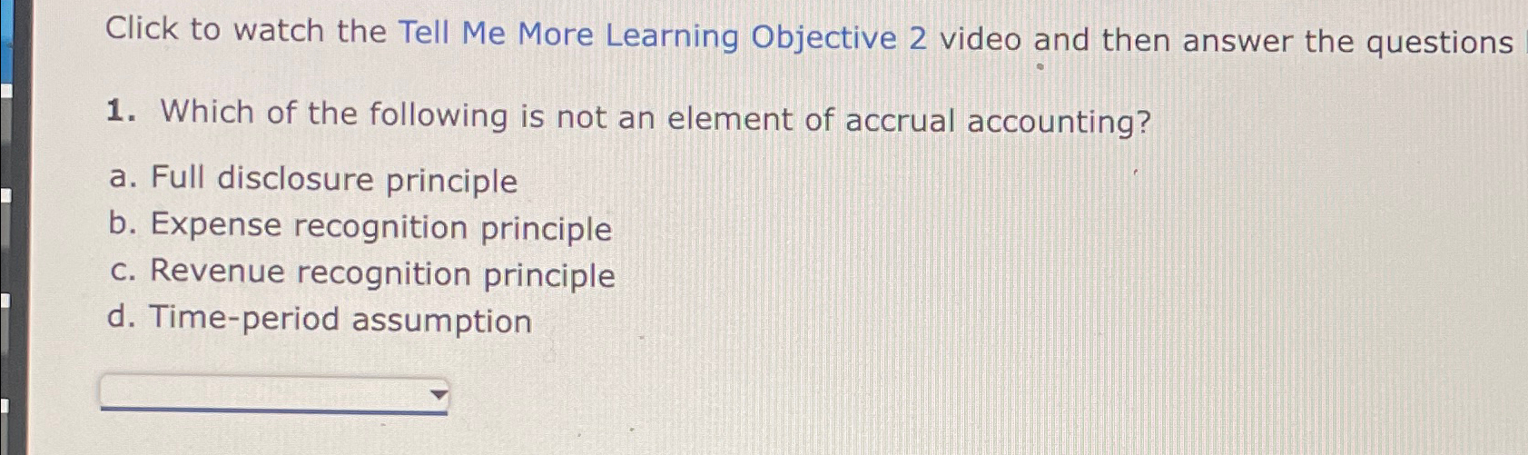 Solved Click to watch the Tell Me More Learning Objective 2 | Chegg.com