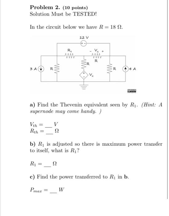 Solved Problem 2. (10 points) Solution Must be TESTED! In | Chegg.com Solved Problem 2. (10 points) Solution Must be TESTED! In | Chegg.com