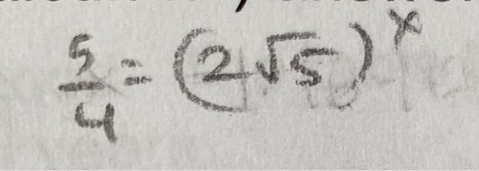 Solved 45=(25)x | Chegg.com