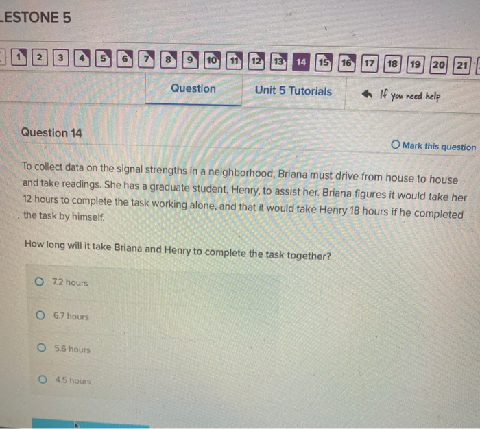 Solved LESTONE 5 2 3 78 10 13 14 15 17/18 19 20 21 Question | Chegg.com
