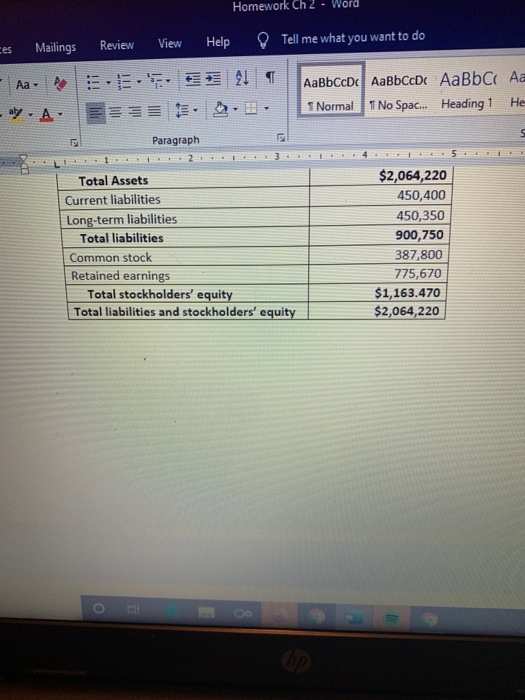Solved I Normal Heading 2 Title 1 No Spac. Heading 1 Styles | Chegg.com