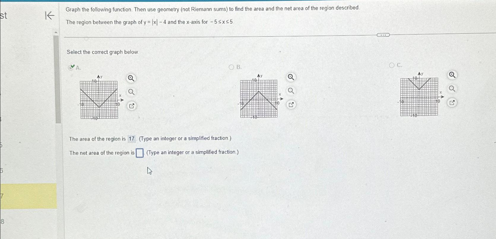 Solved Graph the following function. Then use geometry (not | Chegg.com