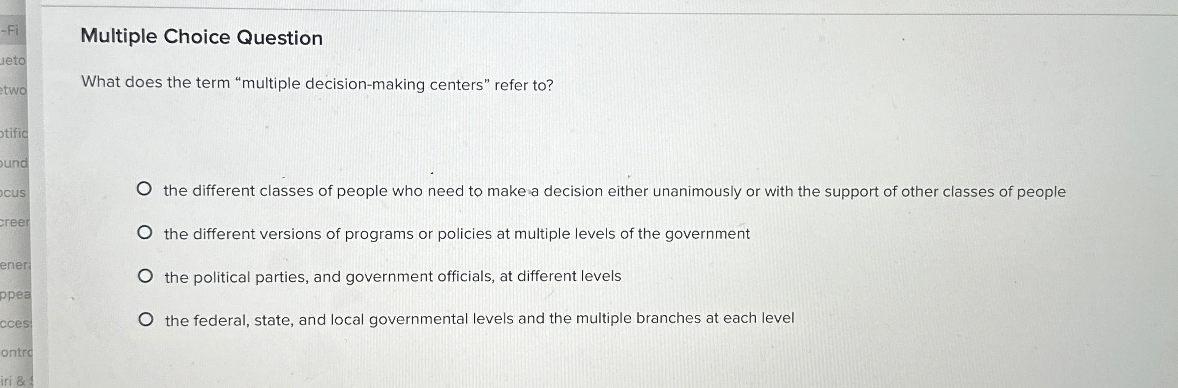 Solved Multiple Choice QuestionWhat does the term "multiple | Chegg.com