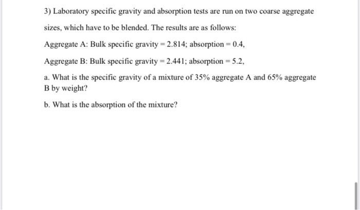 Solved 1) Referring to the aggregate gradations A, B, and C | Chegg.com