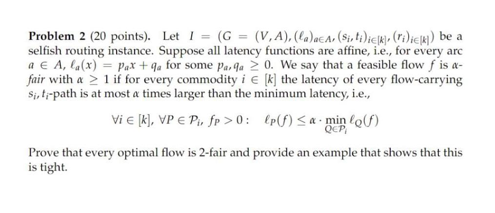 Solved Problem 2 (20 points). Let | Chegg.com