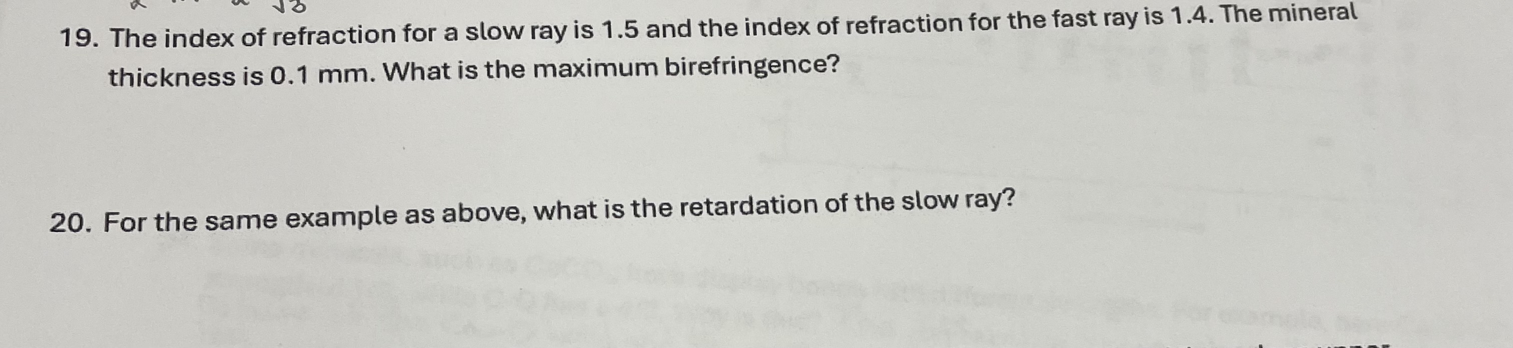 Solved The index of refraction for a slow ray is 1.5 ﻿and | Chegg.com