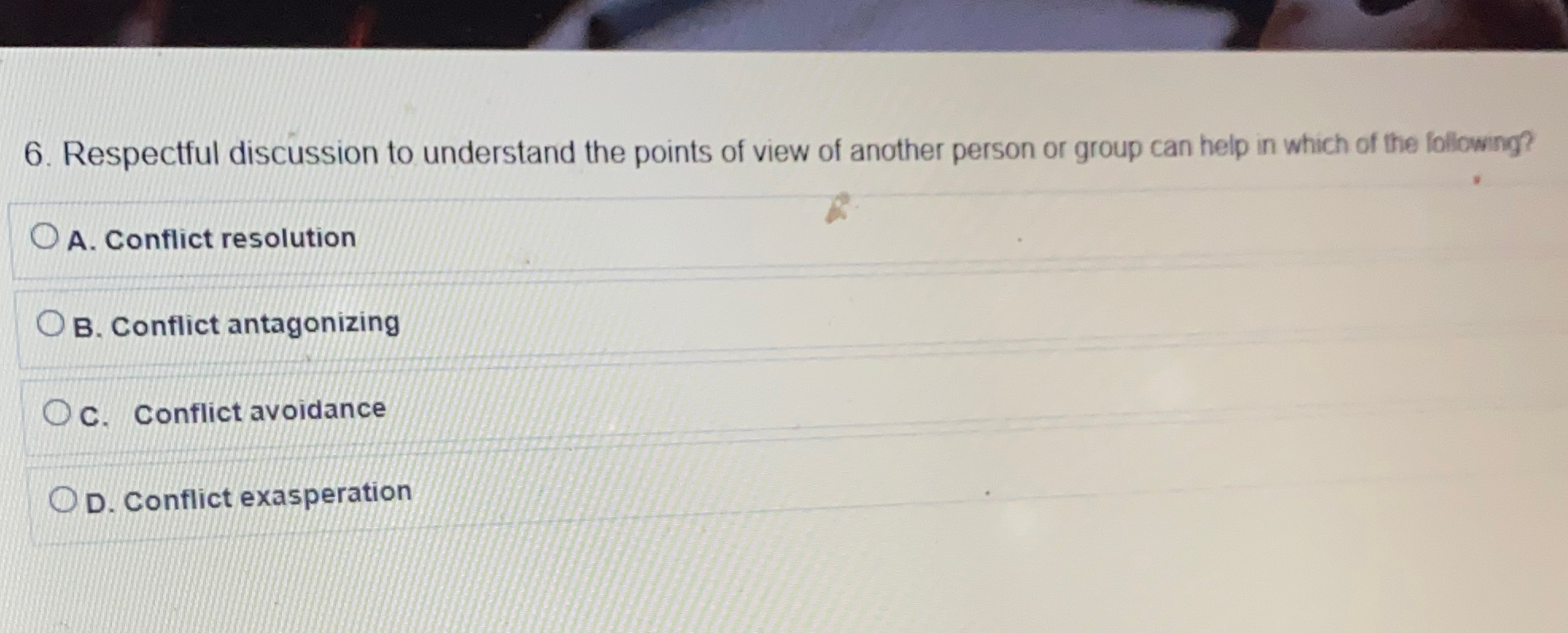 Solved Respectful discussion to understand the points of | Chegg.com