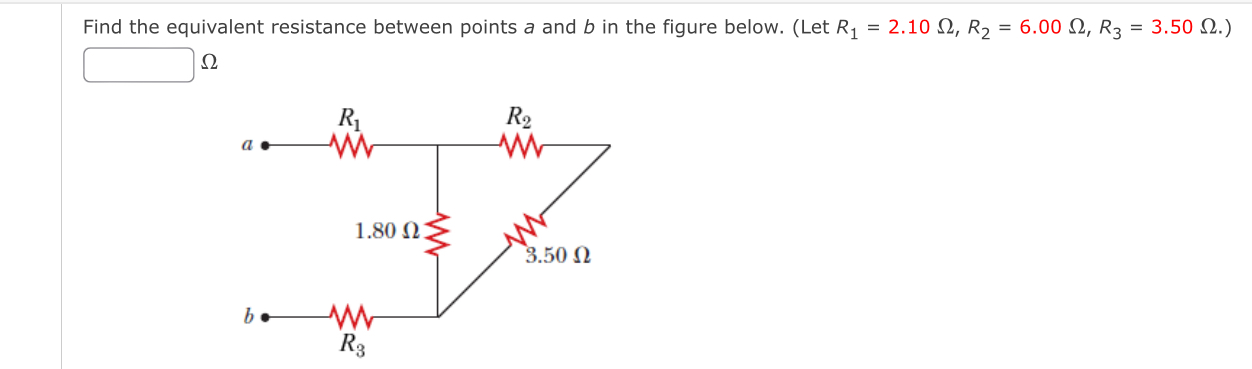 Solved Find the equivalent resistance between points a and | Chegg.com
