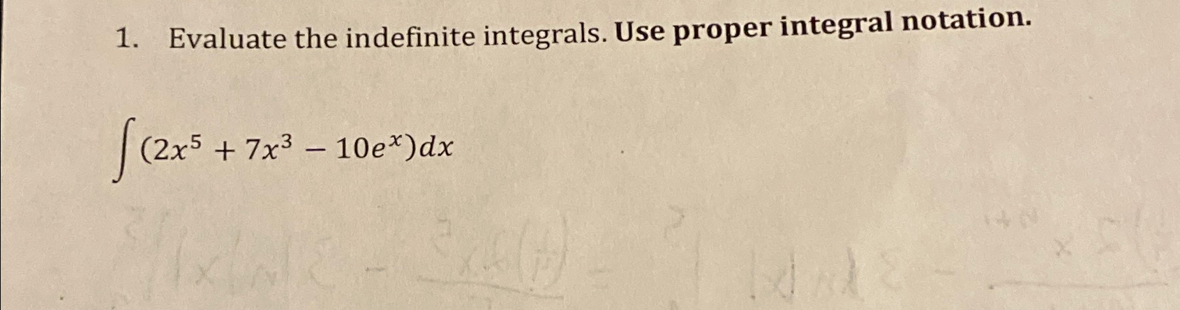 Solved Evaluate the indefinite integrals. Use proper | Chegg.com