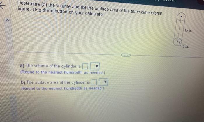 Solved Determine (a) the volume and (b) the surface area of | Chegg.com
