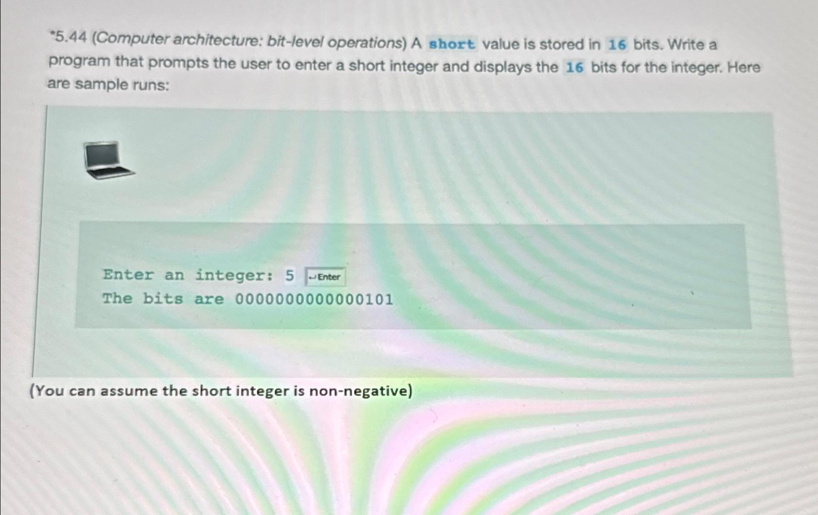 Solved *5.44 (Computer architecture: bit-level operations) | Chegg.com