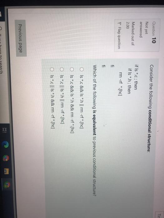 Solved Question 10 Consider The Following Conditional