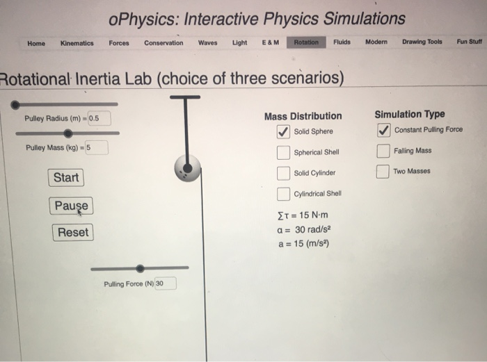 Solved OPhysics! Interactive Physics Simulations Home | Chegg.com