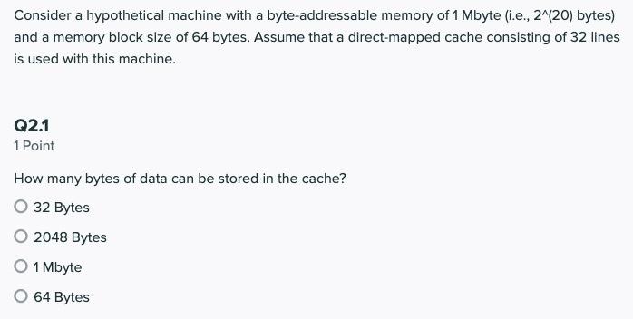 Solved Consider a hypothetical machine with a | Chegg.com
