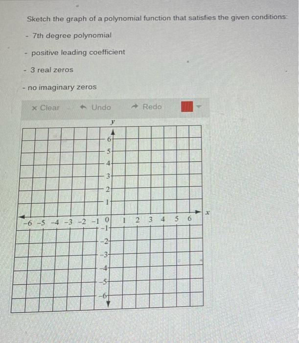 Solved Sketch the graph of a polynomial function that | Chegg.com