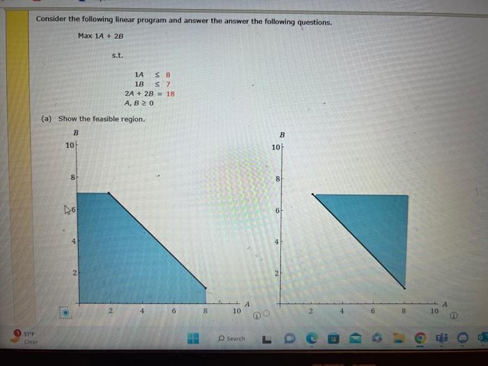 Solved Consider the following linear program and answer the | Chegg.com