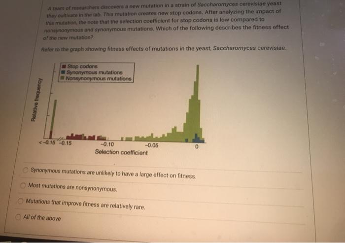 Solved A team of researchers discovers a new mutation in a | Chegg.com