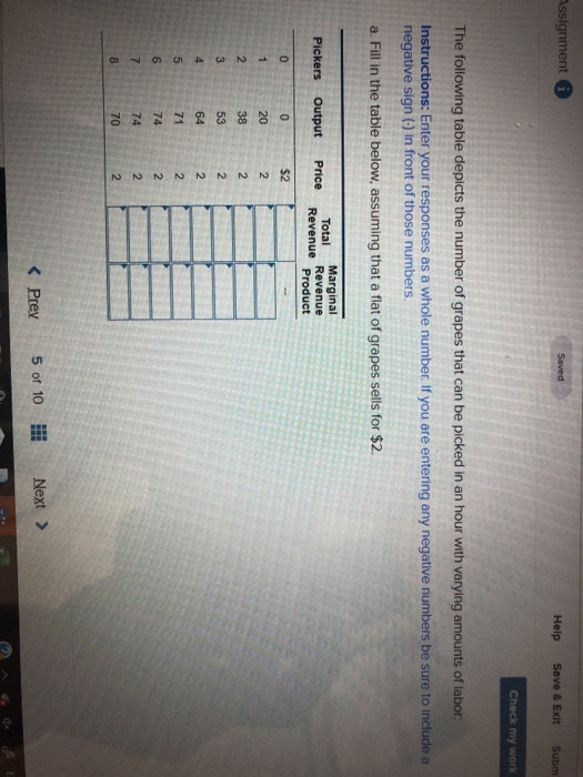 Solved Assignment 0 Saved Help Save & Exit Subm Check my | Chegg.com