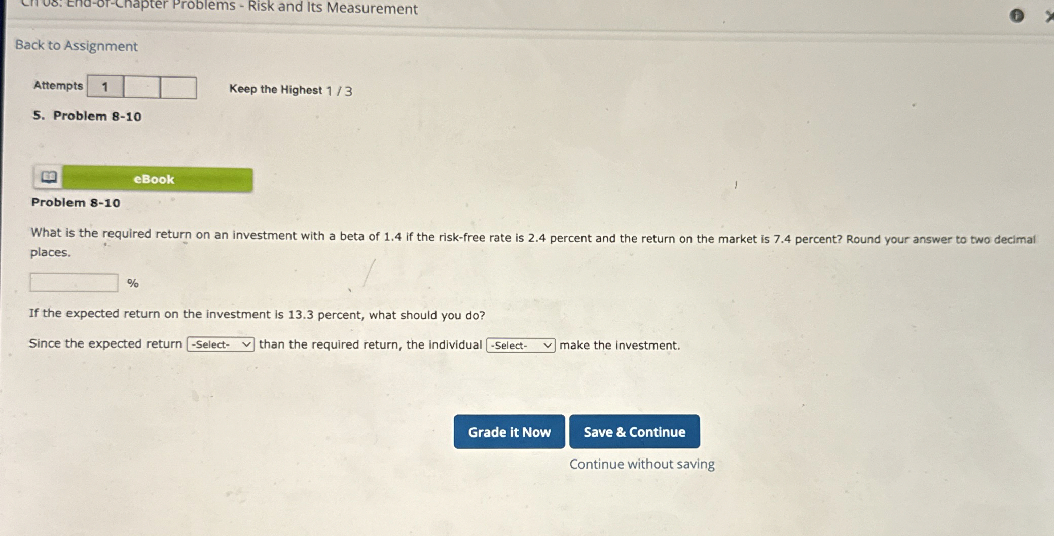 Solved Back to AssignmentAttempts 1 ﻿Keep the Highest 135. | Chegg.com