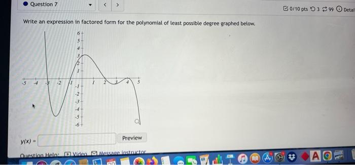 Solved Write an expression in factored form for the | Chegg.com