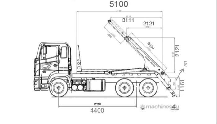 Solved Design the arm for skip bin loader and calculate the | Chegg.com