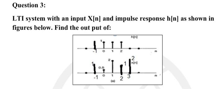 Solved LTI system with an input X[n] and impulse response | Chegg.com