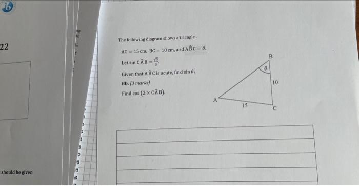 Solved 2a. [3 marks] A school consists of students divided | Chegg.com