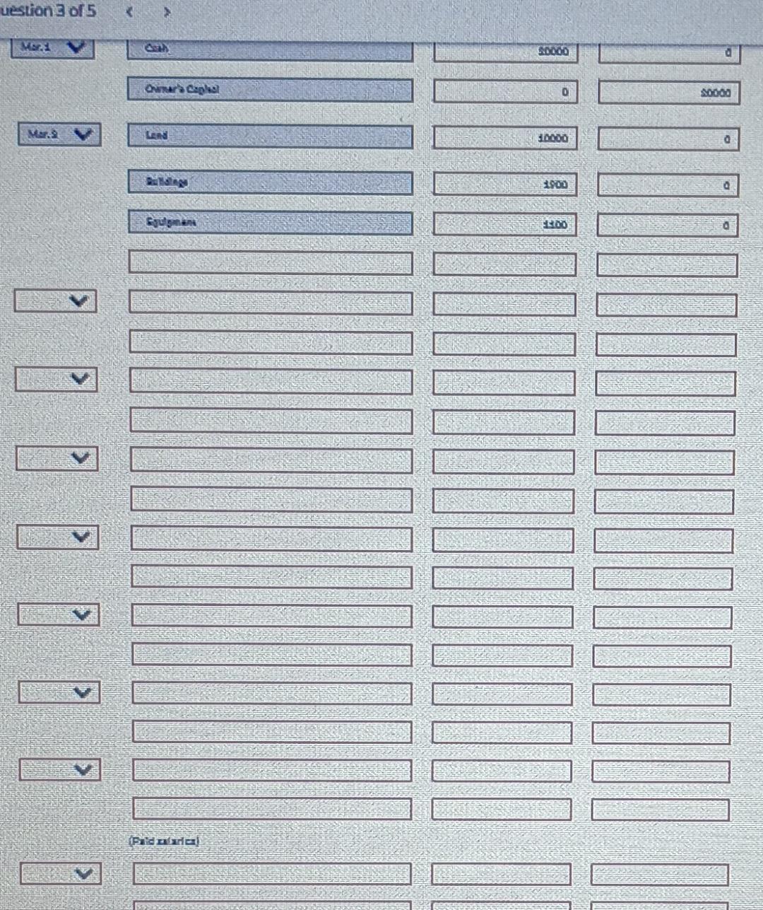 5 Pald advertling expenses of $800. 6 Pald cash $750 | Chegg.com