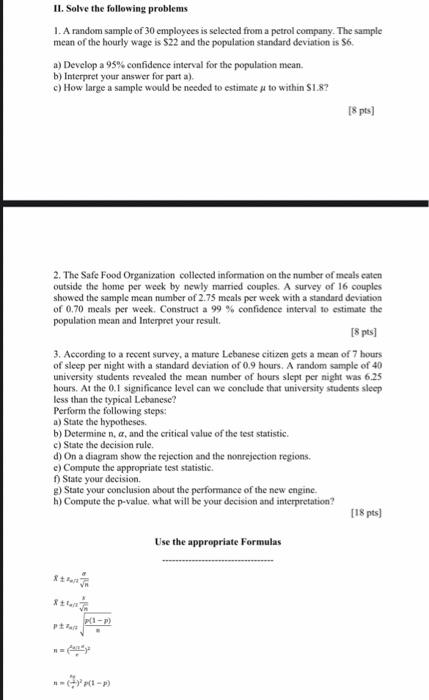 Solved c) State the decision rule. d) On a diagram show the | Chegg.com