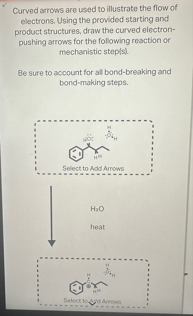Solved Curved arrows are used to illustrate the flow of | Chegg.com