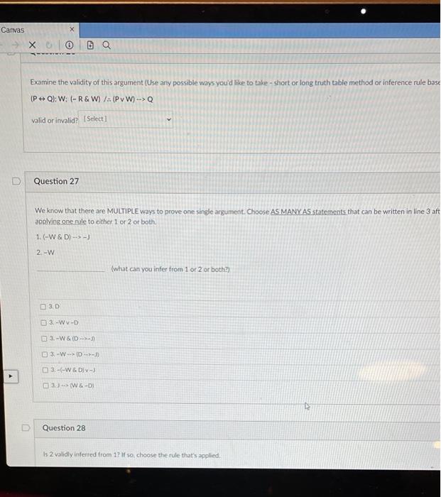 Solved Examine the validity of this argument (Use arty | Chegg.com