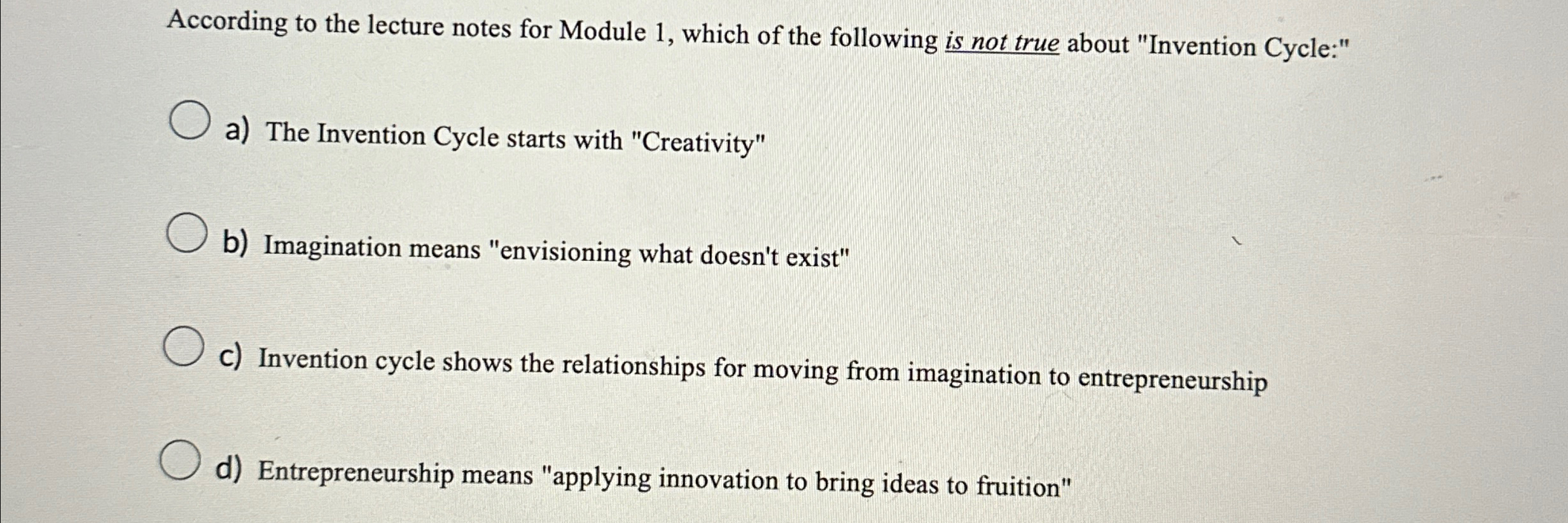 Solved According to the lecture notes for Module 1, ﻿which | Chegg.com