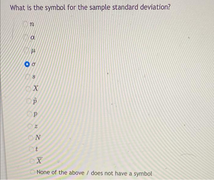 Solved What is the symbol for the margin of error? cz um kit | Chegg.com
