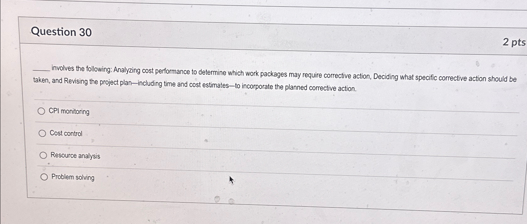 Solved Question 302 ﻿ptsinvolves the following: Analyzing | Chegg.com