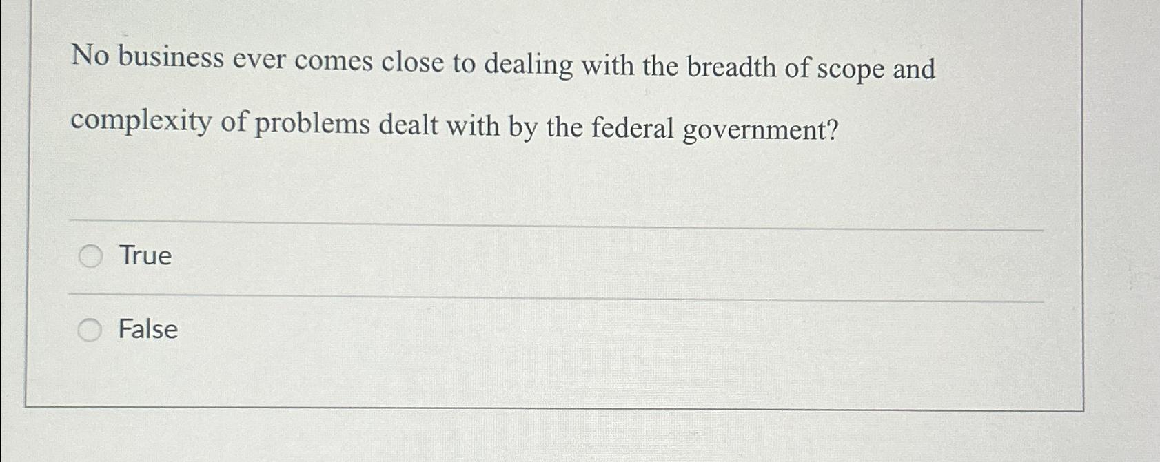 Solved No business ever comes close to dealing with the | Chegg.com